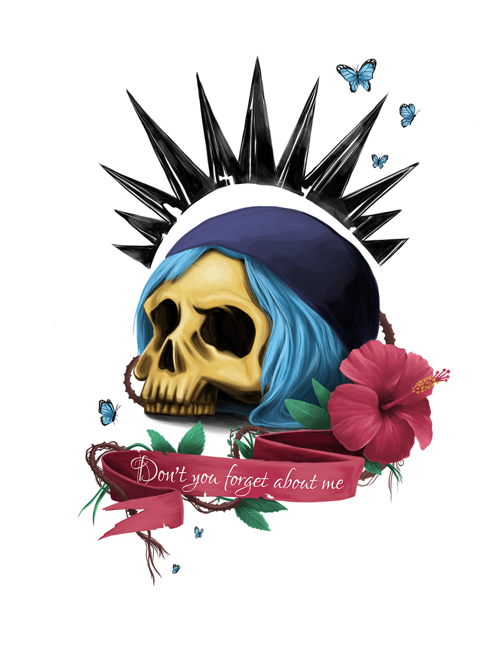 T-Shirt Quality Camiseta Life is Strange - Chloe Skull em LOJA ANDY ...