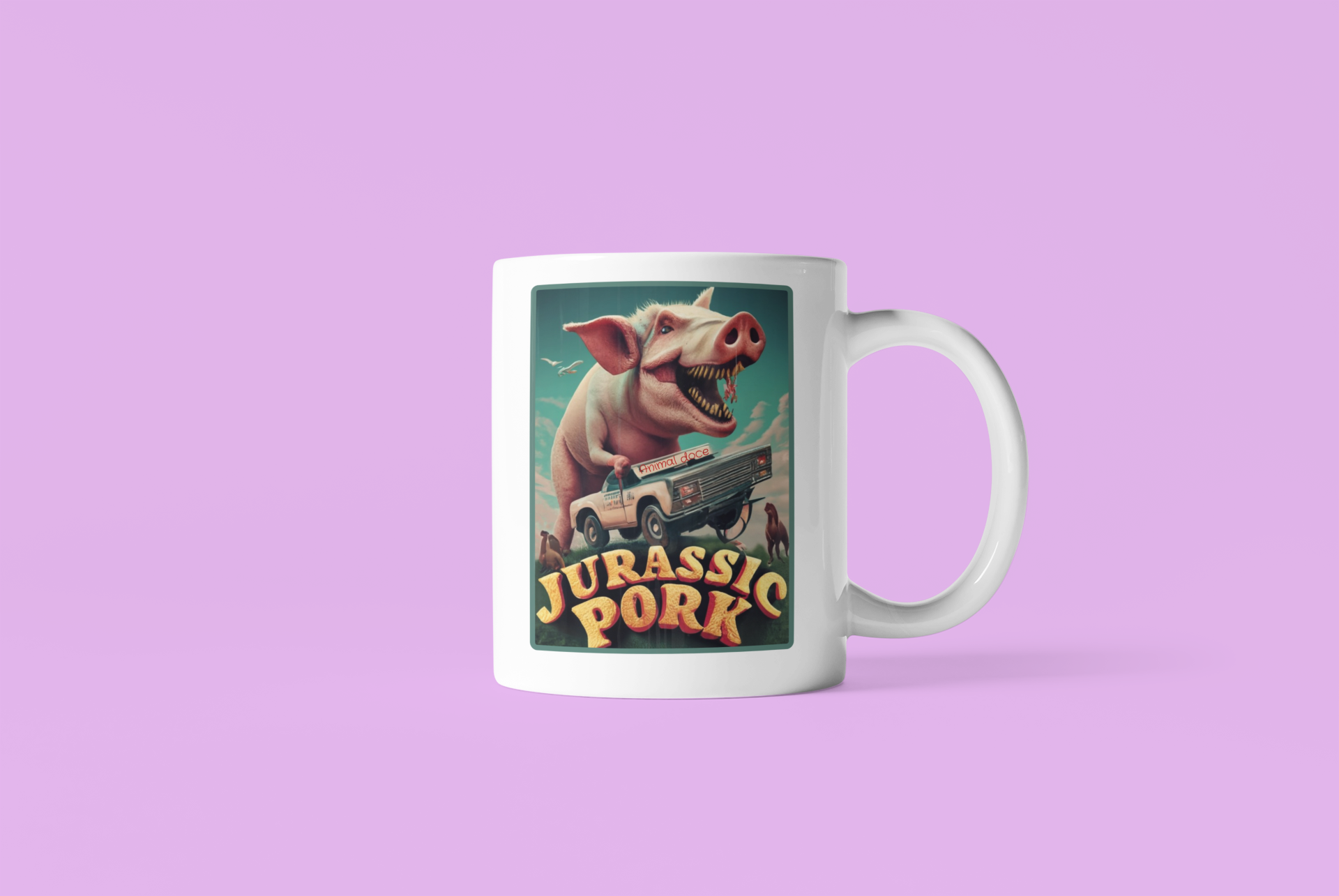 Caneca CANECA 02 LADOS, JURASSIC PORK R$45,14 em ANIMAL DOCE