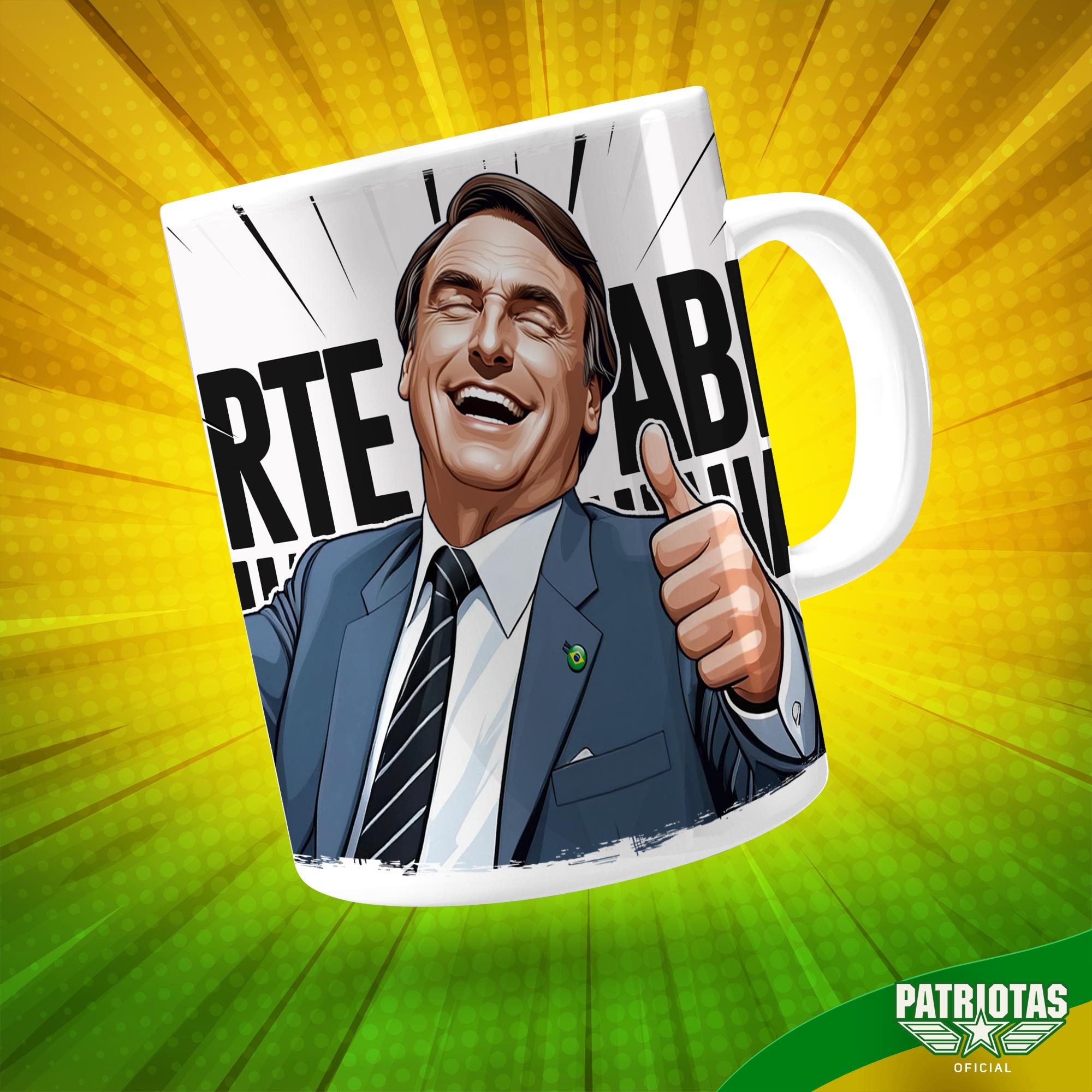 Caneca Caneca Bolsonaro - Um forte abraço R$60,00 em Patriotas Store
