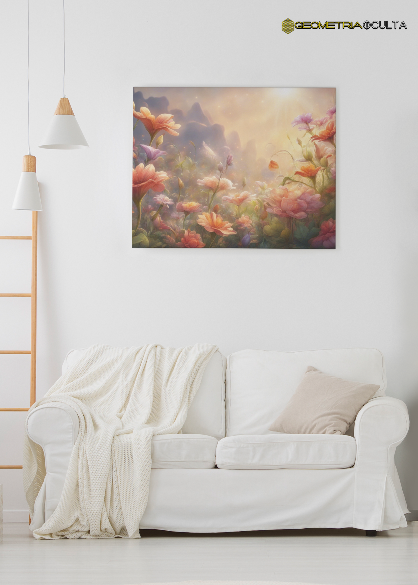 Poster Paisagem Flowers - Art Code: 002 em Geometria Oculta