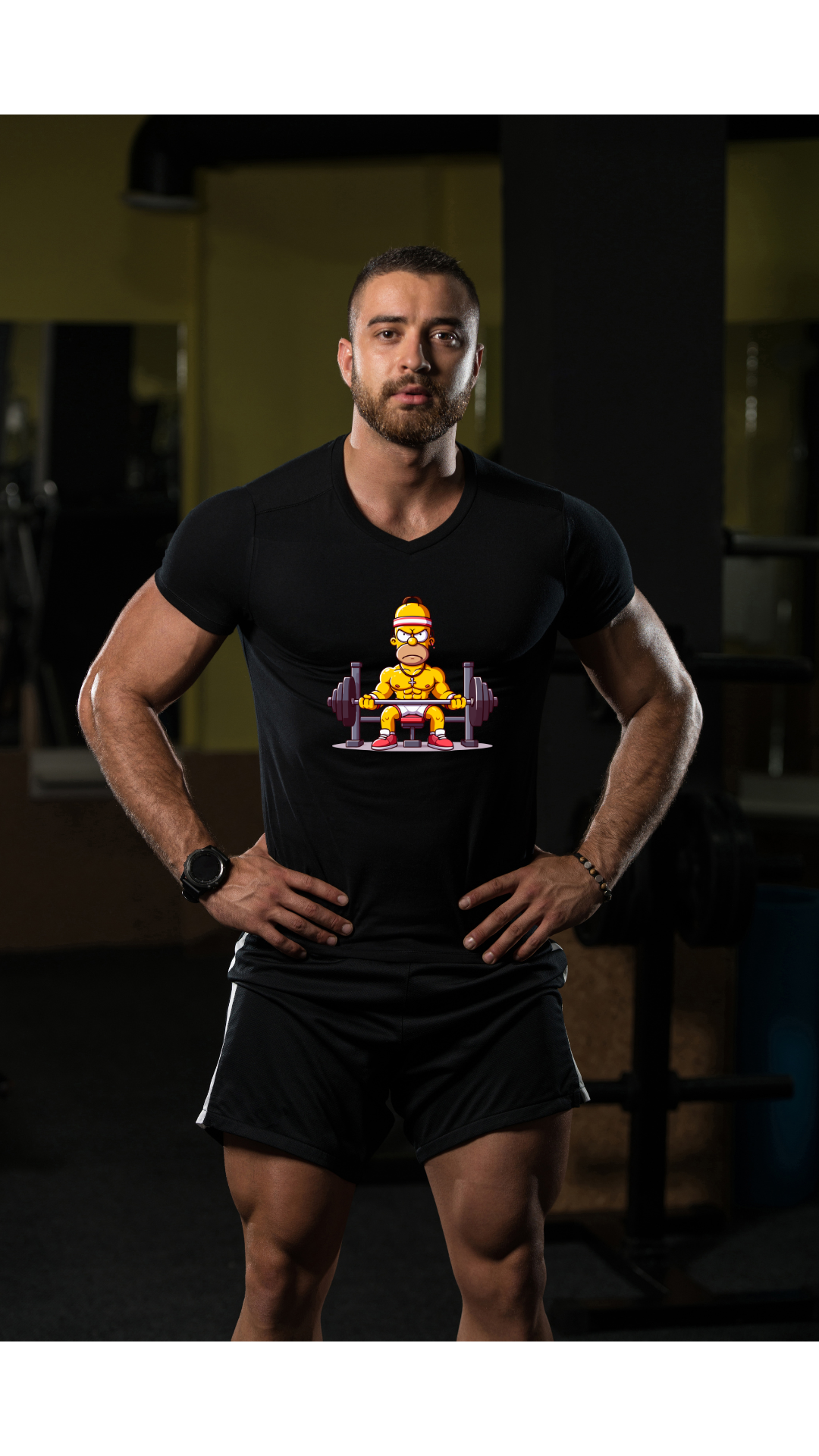 Camiseta Sport Dry UV CAMISETA DRY FIT HOMER SIMPSON GYM em Sublima Carps