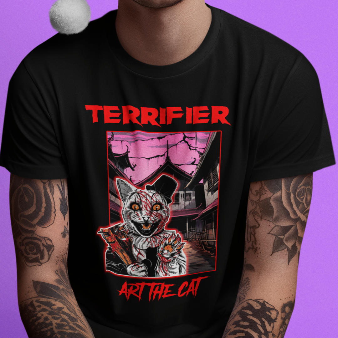 T-Shirt Classic CAMISETA TERRIFIER - ART THE CAT (ART THE CLOWN) em ...