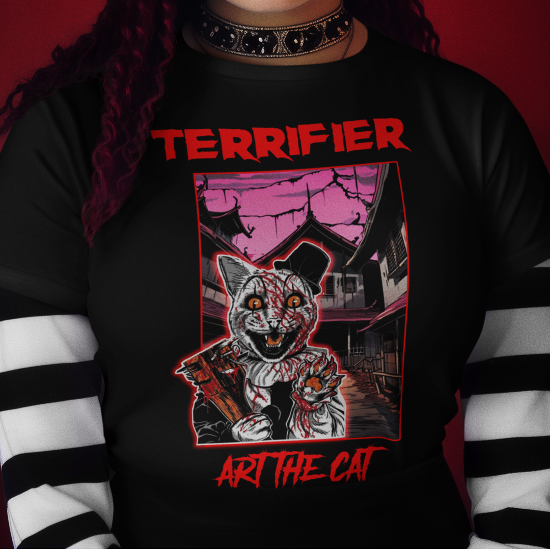 T-Shirt Classic CAMISETA TERRIFIER - ART THE CAT (ART THE CLOWN) em ...