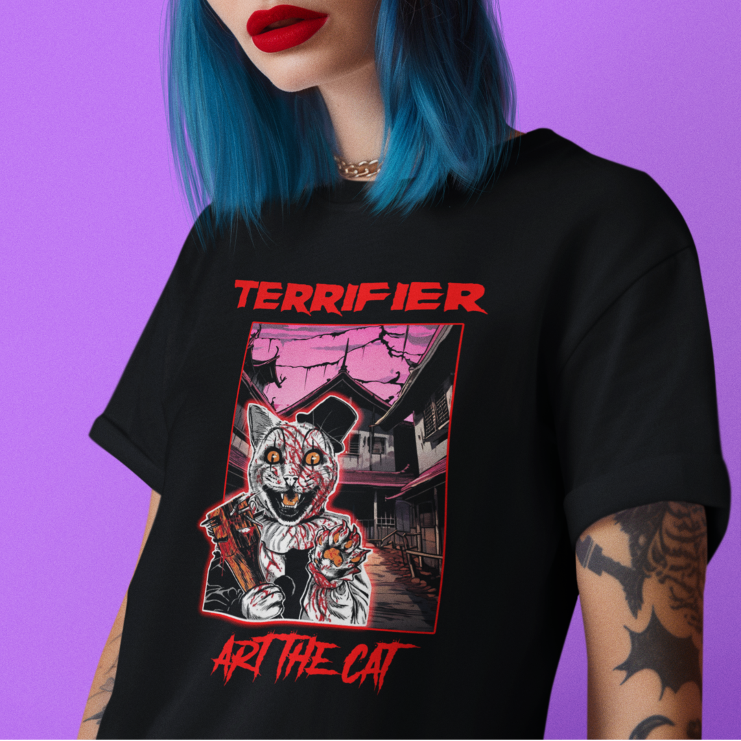 T-Shirt Classic CAMISETA TERRIFIER - ART THE CAT (ART THE CLOWN) em ...