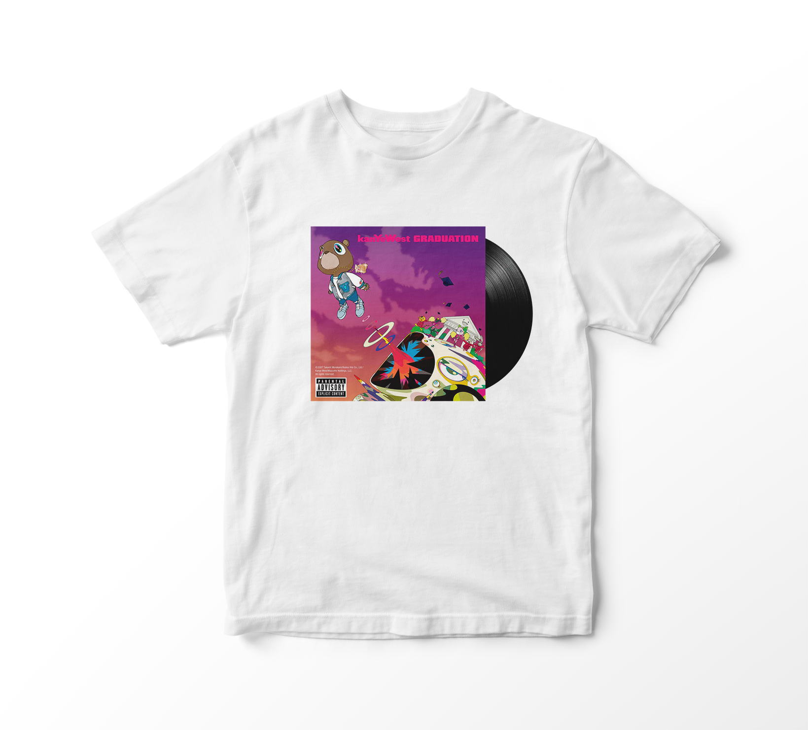 T-Shirt Quality Camiseta Kanye West - Graduation Album Vinil em POPU STORE